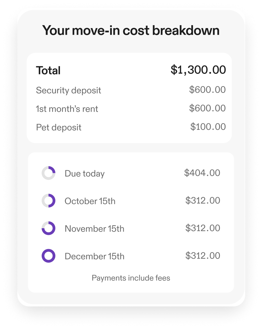 Flex Move-in | Pay move-in costs easily